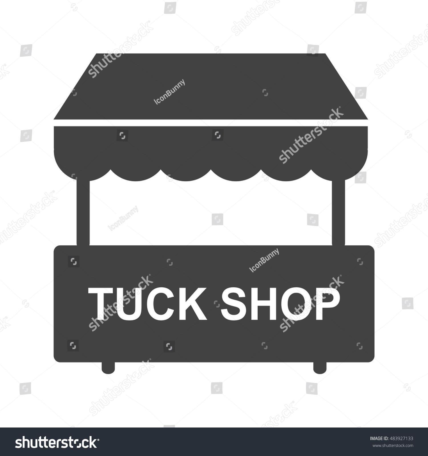 Tuck Shop Stock Vector Illustration 483927133 : Shutterstock