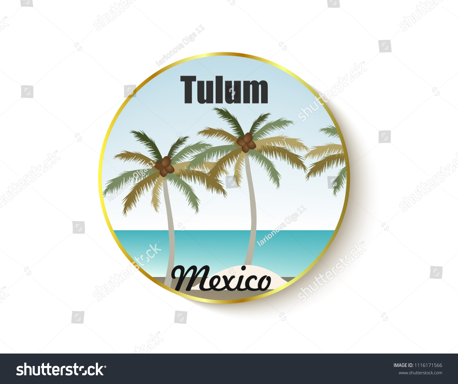 Tulum Mexico Sticker Stock Vector (Royalty Free) 1116171566 | Shutterstock