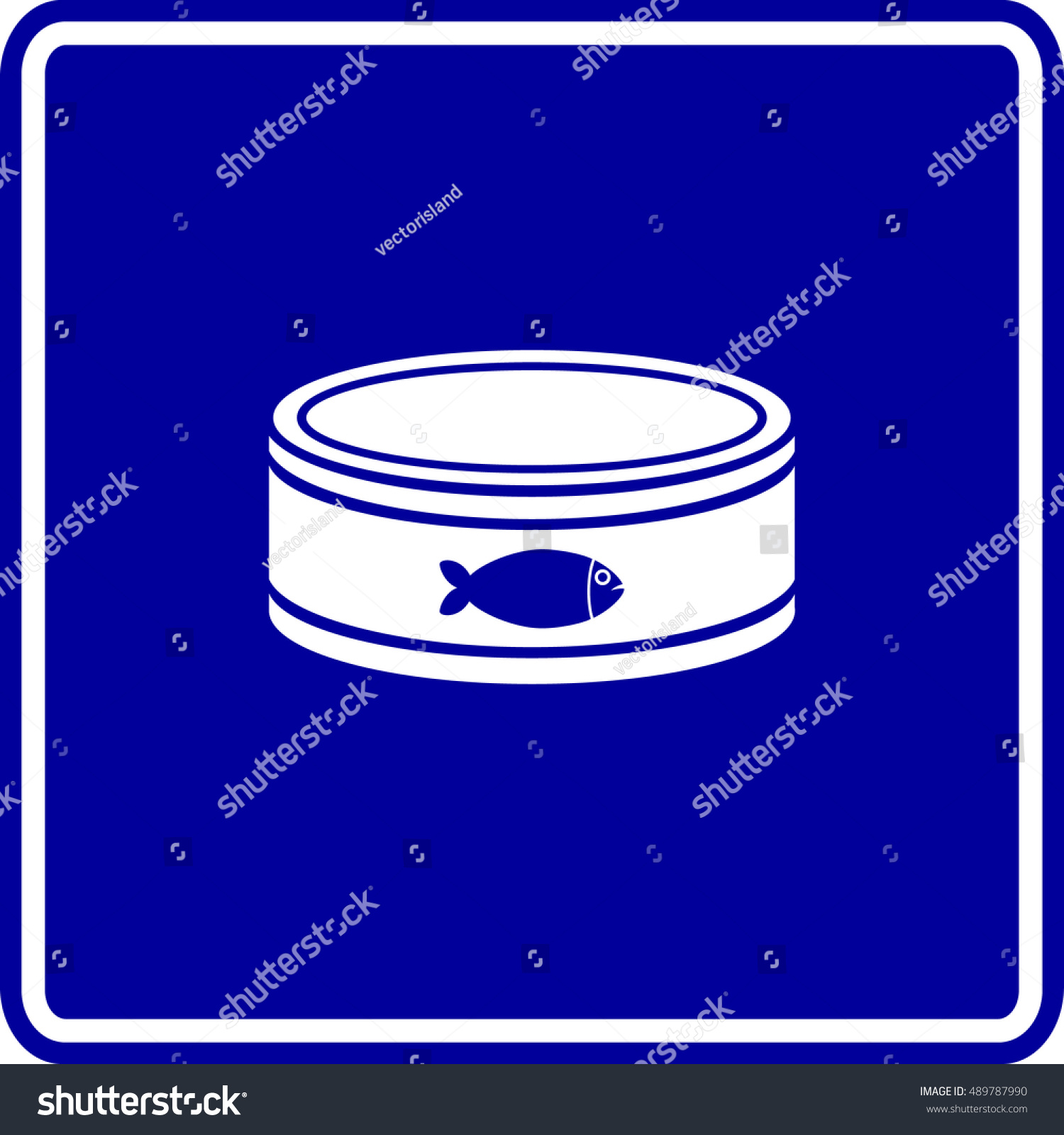Tuna Can Sign Stock Vector (Royalty Free) 489787990 | Shutterstock