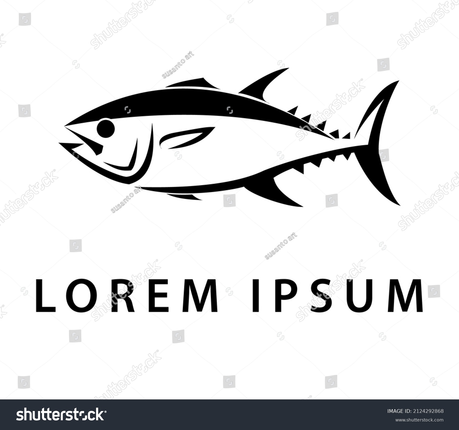 Tuna Fish Logo Simple Vector Art Stock Vector (Royalty Free) 2124292868 ...