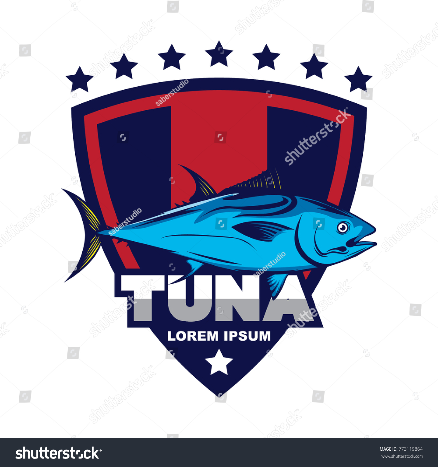 Tuna Logo Template Stock Vector (Royalty Free) 773119864 | Shutterstock