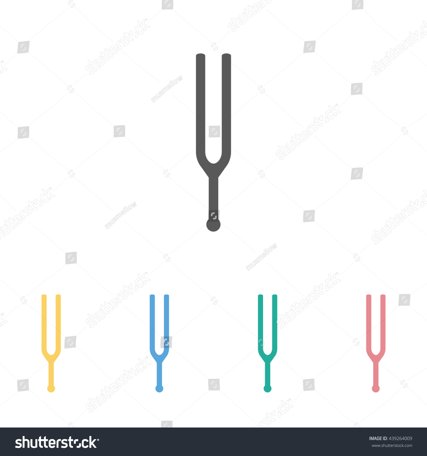 Tuning Fork Icon Stock Vector (Royalty Free) 439264009 | Shutterstock