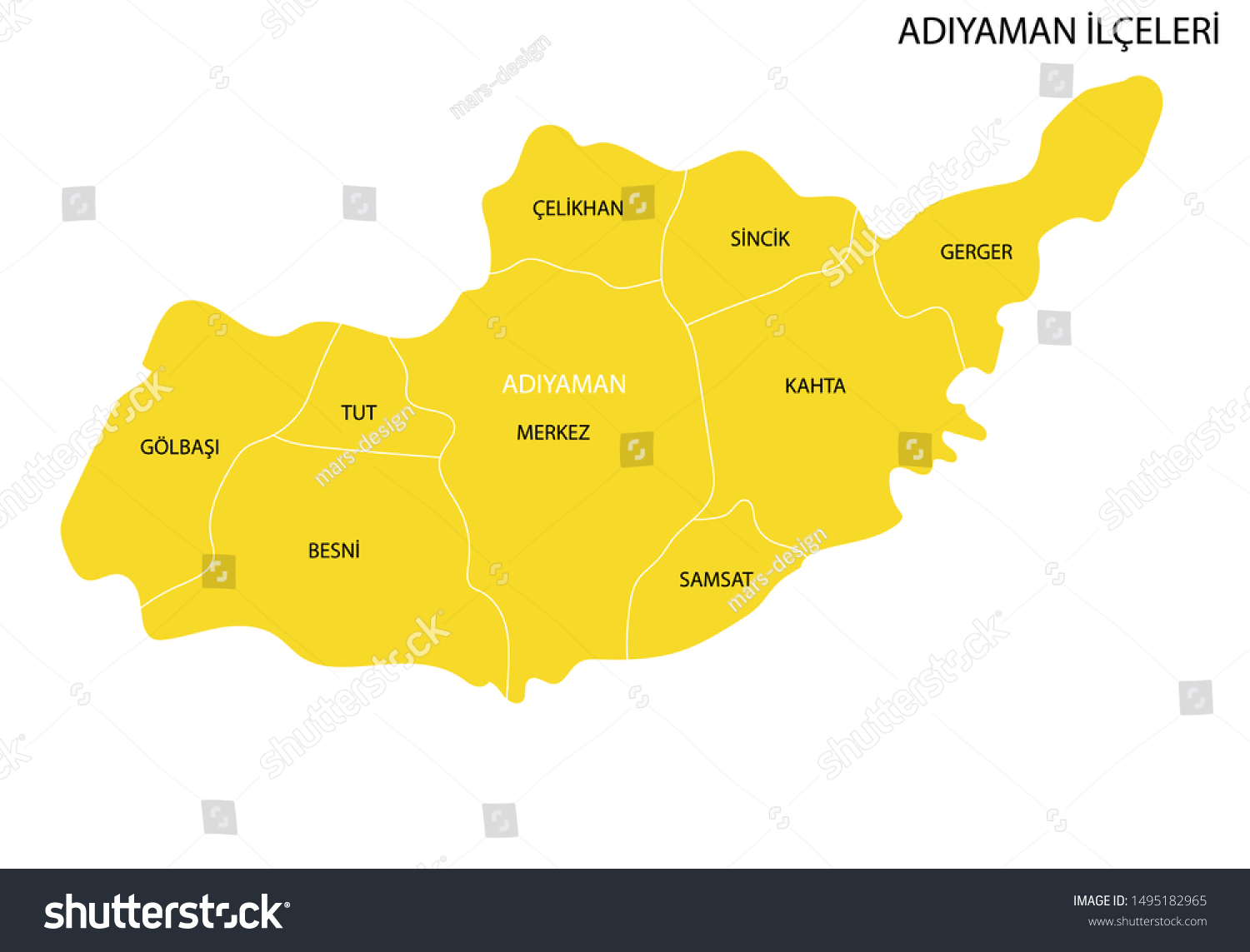 Turkey Map Vector Eps 10 Stock Vector (Royalty Free) 1495182965