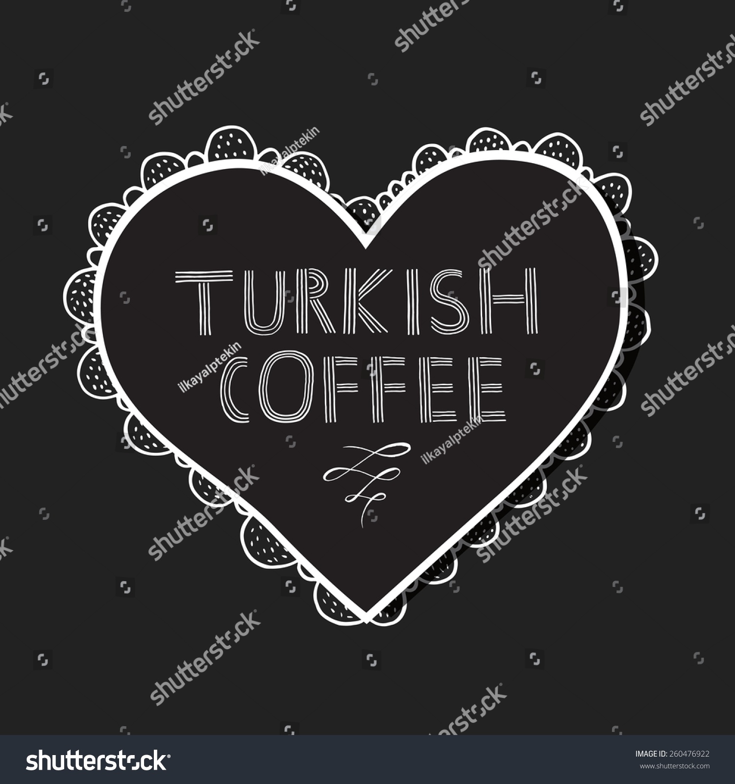 Turkish Coffee Logo: vector de stock (libre de regalías) 260476922 ...