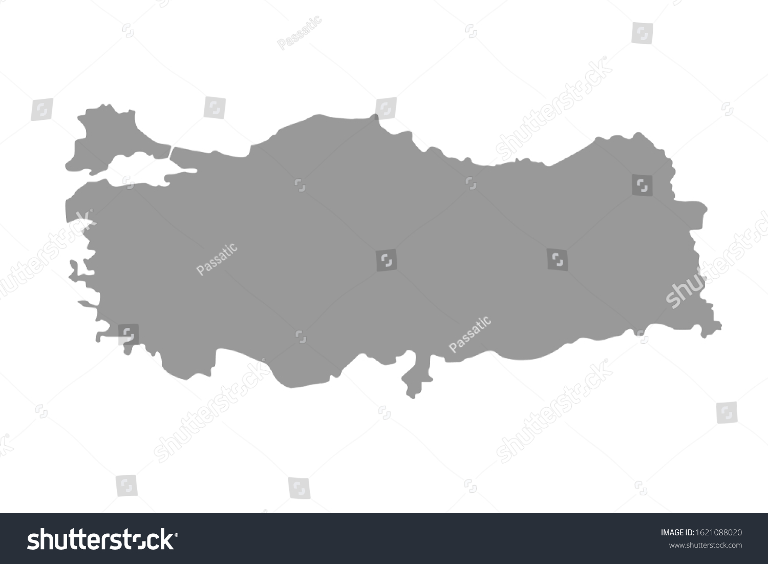 Turkish Map Isolated Concept White Background: เวกเตอร์สต็อก (ปลอดค่า ...