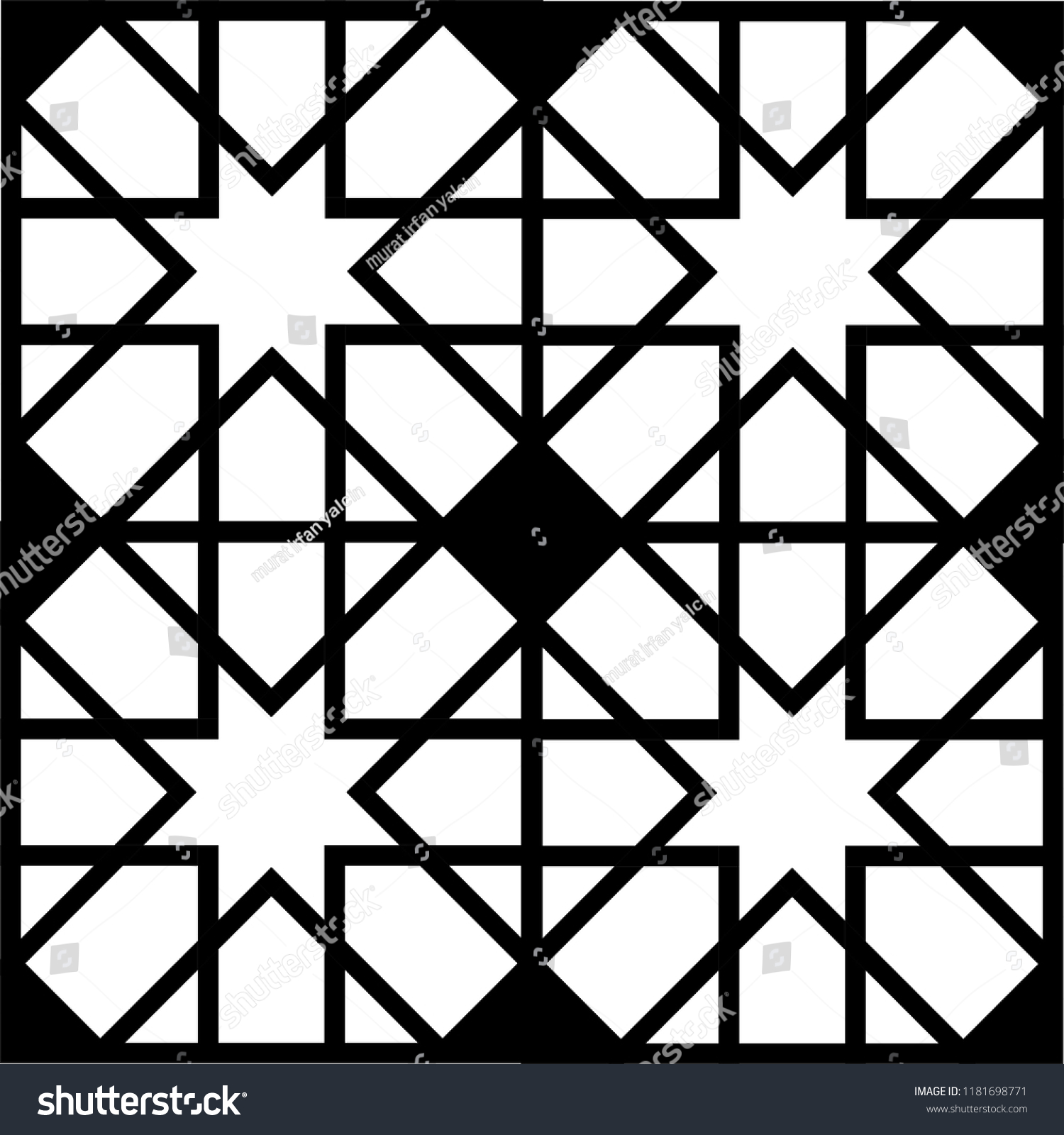 Turkish Motif Vector Drawing Stock Vector (Royalty Free) 1181698771 ...