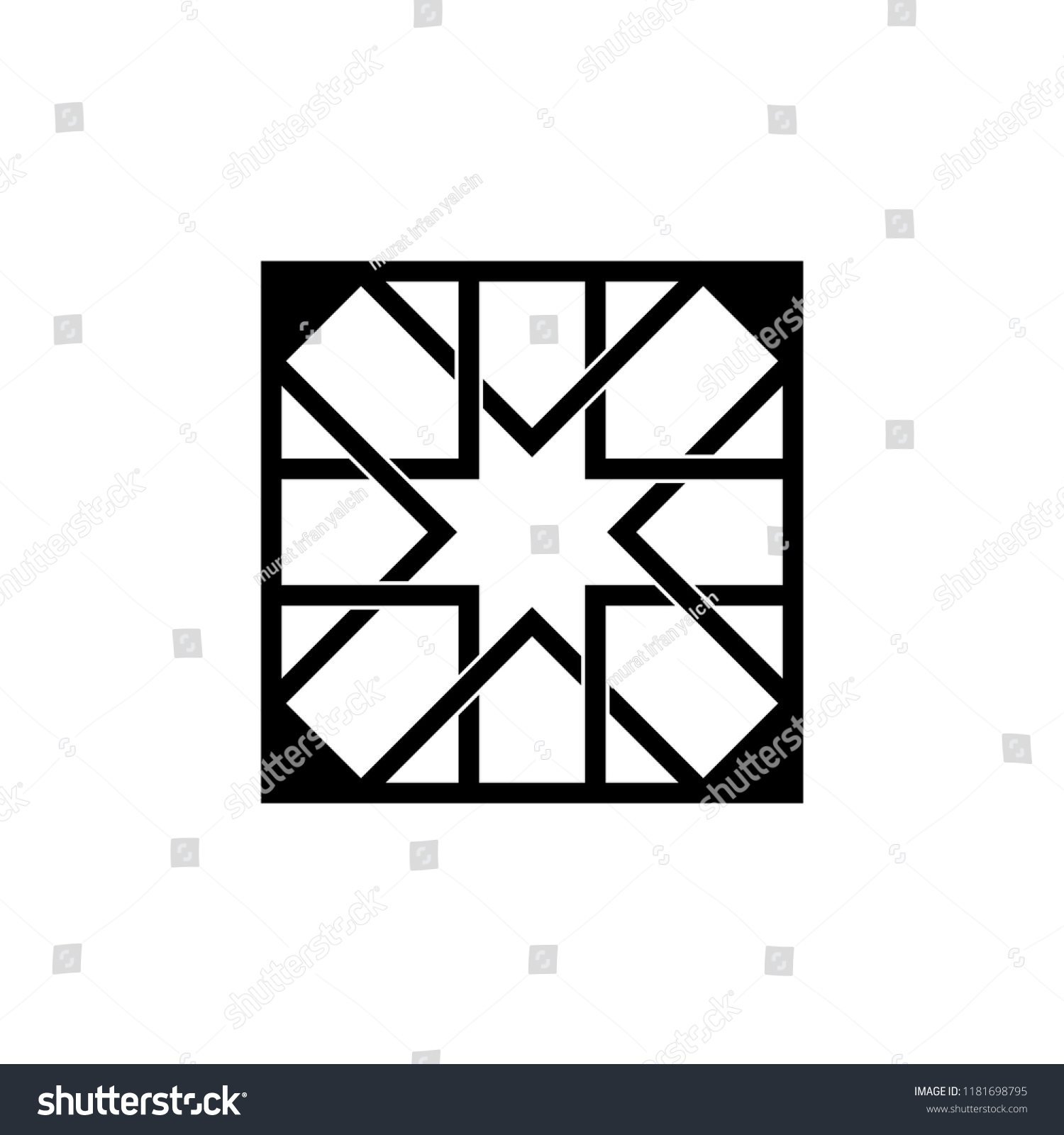 Turkish Motif Vector Drawing Stock Vector (Royalty Free) 1181698795