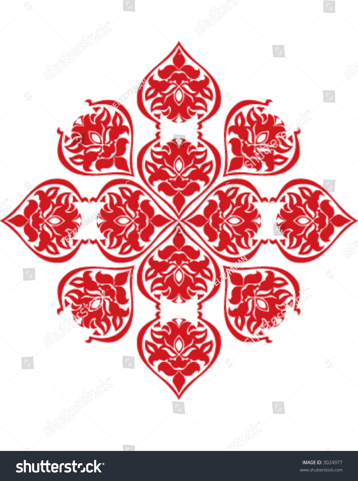 Turkish Motifs Stock Vector Illustration 3024977 : Shutterstock