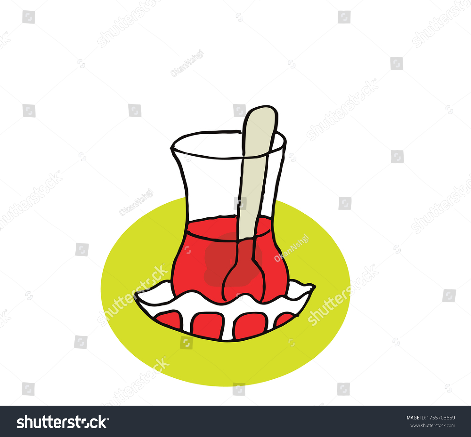 Turkish Style Tea Vector Illustration Stock Vector (Royalty Free ...