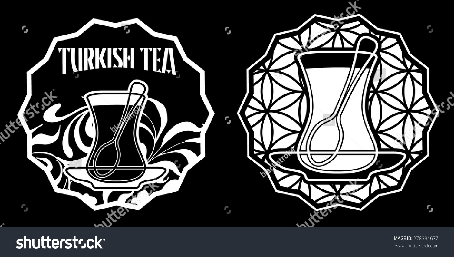 Turkish Tea Vector Logo Stock Vector (Royalty Free) 278394677 ...
