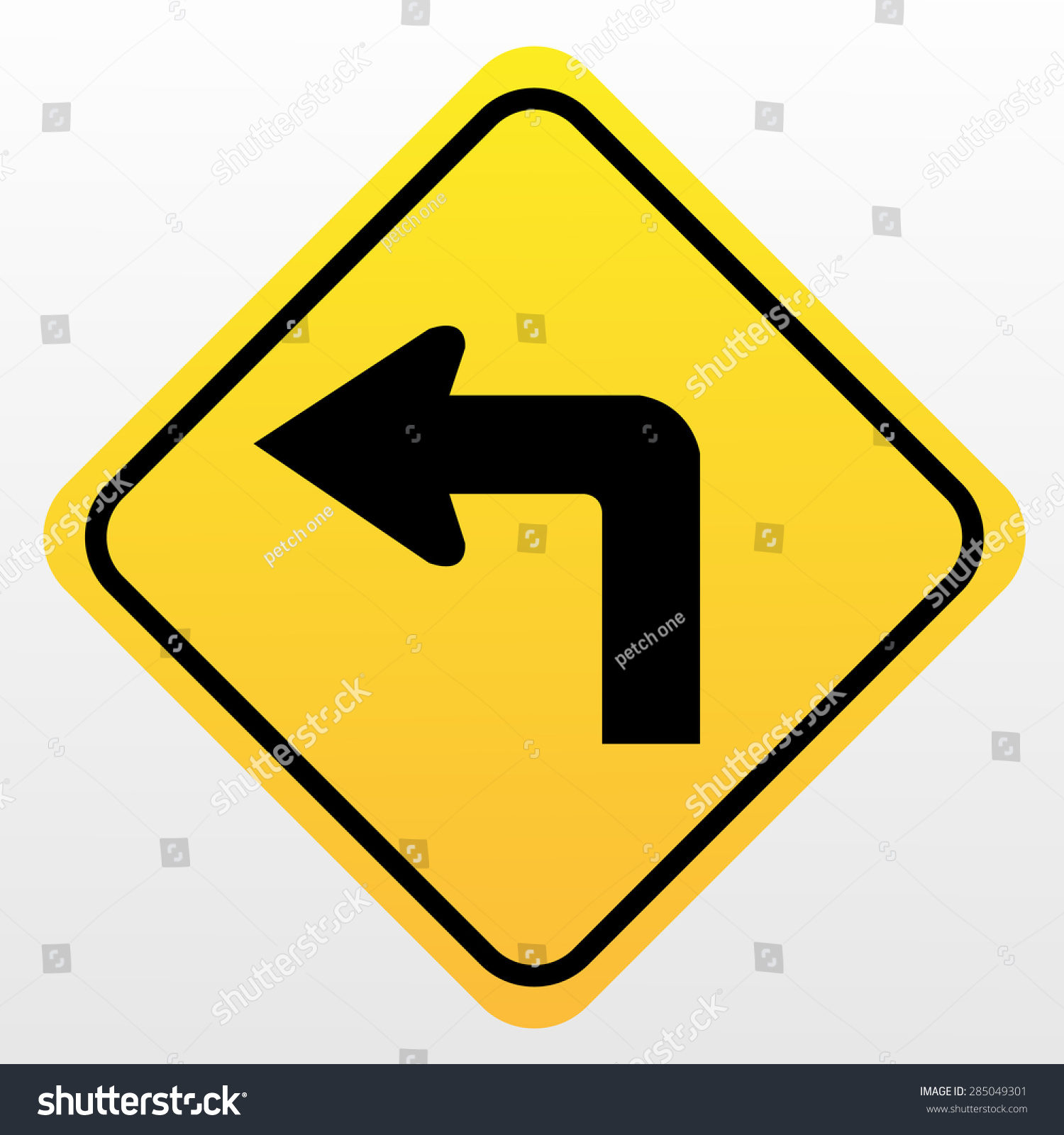 40,559 Turn left sign Images, Stock Photos & Vectors | Shutterstock