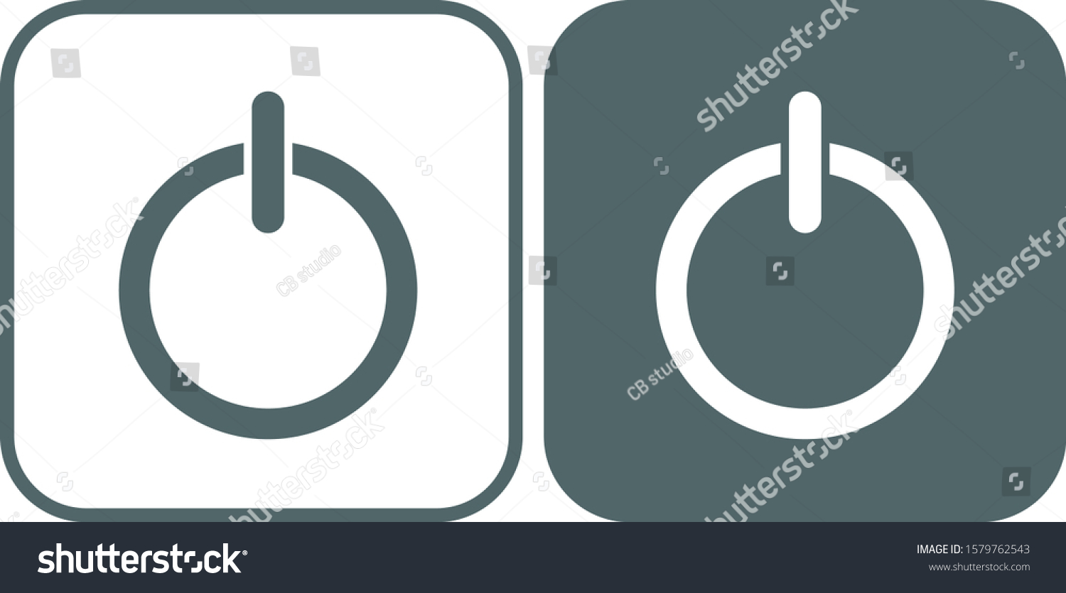 Turn Off Button Icon Vector Illustration Stock Vector (Royalty Free ...