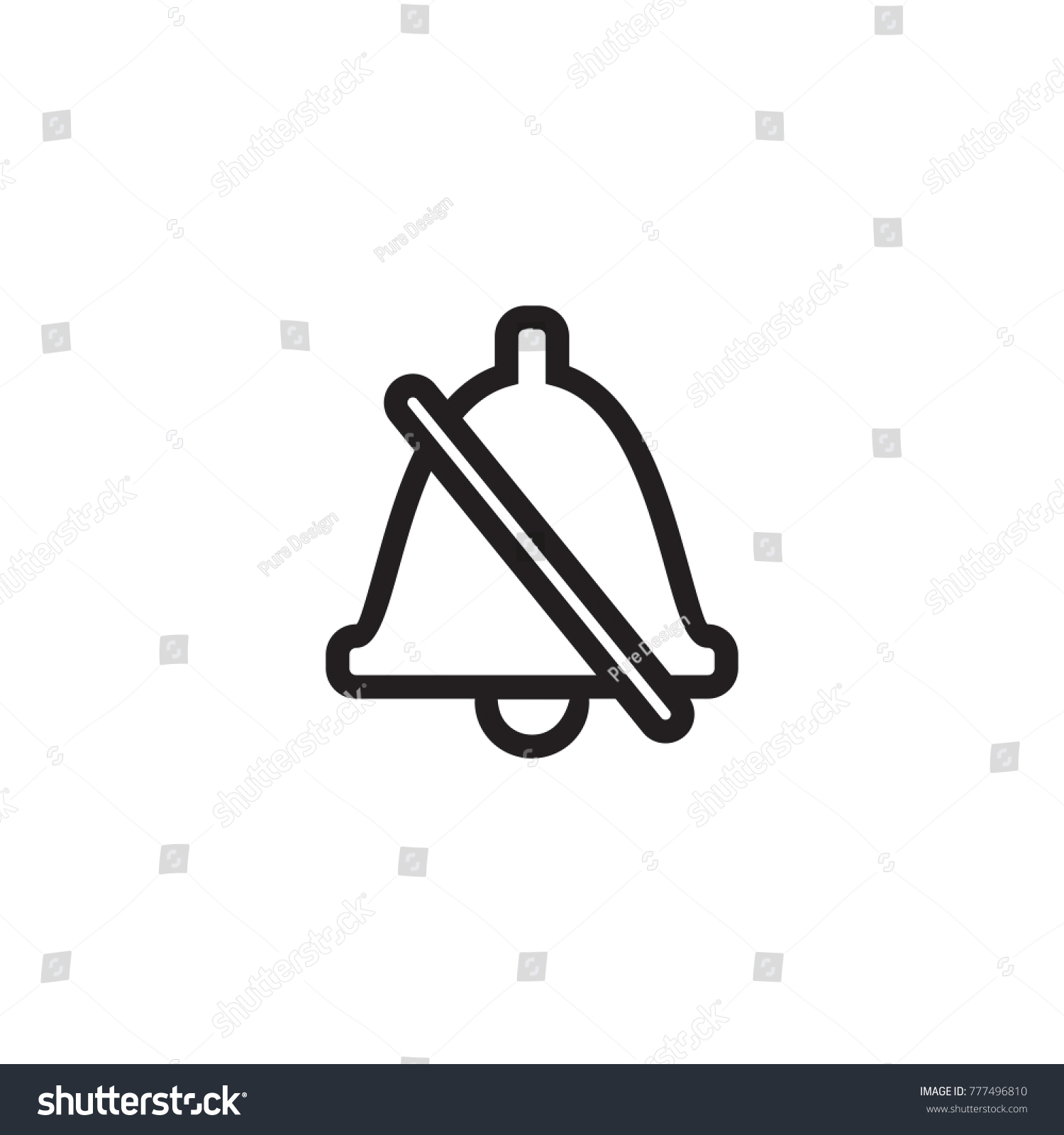 Turn Off Ringer Icon Stock Vector (Royalty Free) 777496810