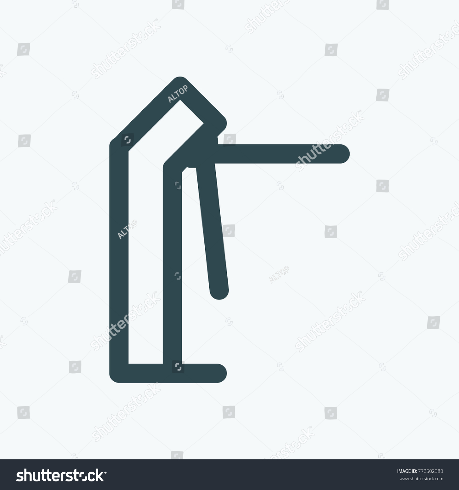 Turnstile Access Control System Turnstile Vector: เวกเตอร์สต็อก (ปลอด ...