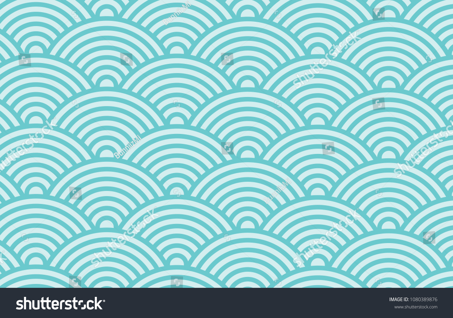 Escala de peces turquesa o patrón: vector de stock (libre de regalías ...