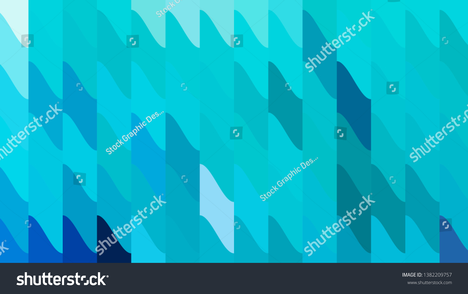 Turquoise Geometric Shapes Background Vector Stock Vector (Royalty Free ...