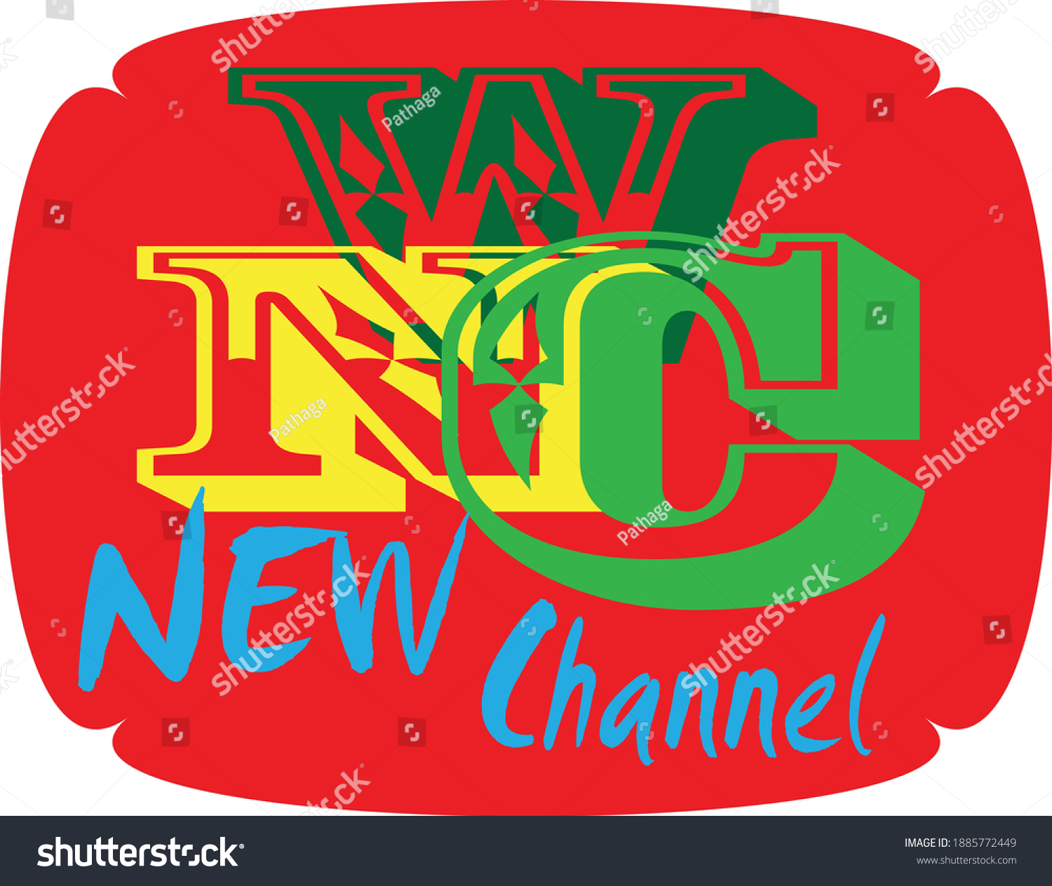 Tv Channel Logo Design Template Stock Vector (Royalty Free) 1885772449 ...