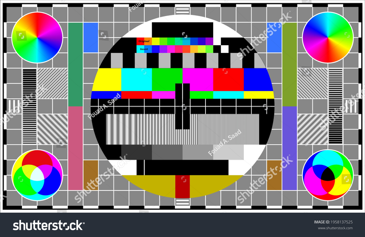 Tv Color Test Pattern On High: vector de stock (libre de regalías ...