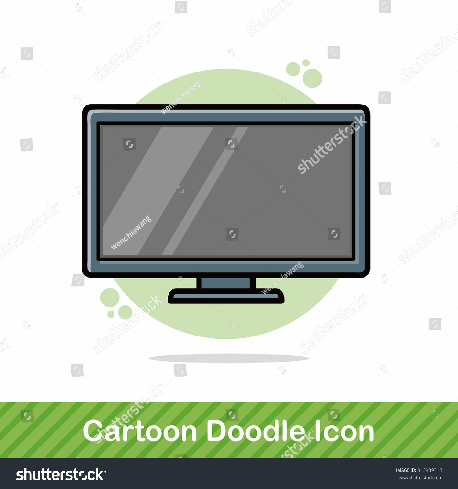 Tv Doodle Stock Vector (Royalty Free) 346939313 | Shutterstock