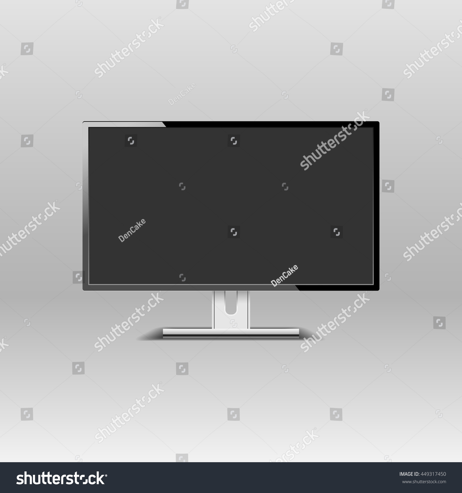 Tv Flat Screen Lcd Plasma Vector Stock Vector (Royalty Free) 449317450