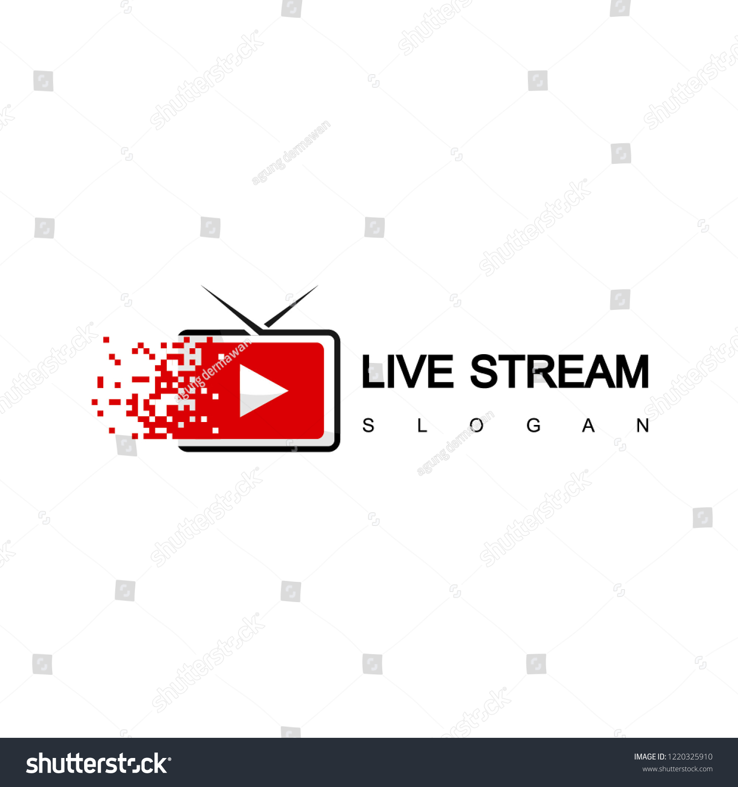 Tv Logo Fast Stream Design: เวกเตอร์สต็อก (ปลอดค่าลิขสิทธิ์) 1220325910 ...