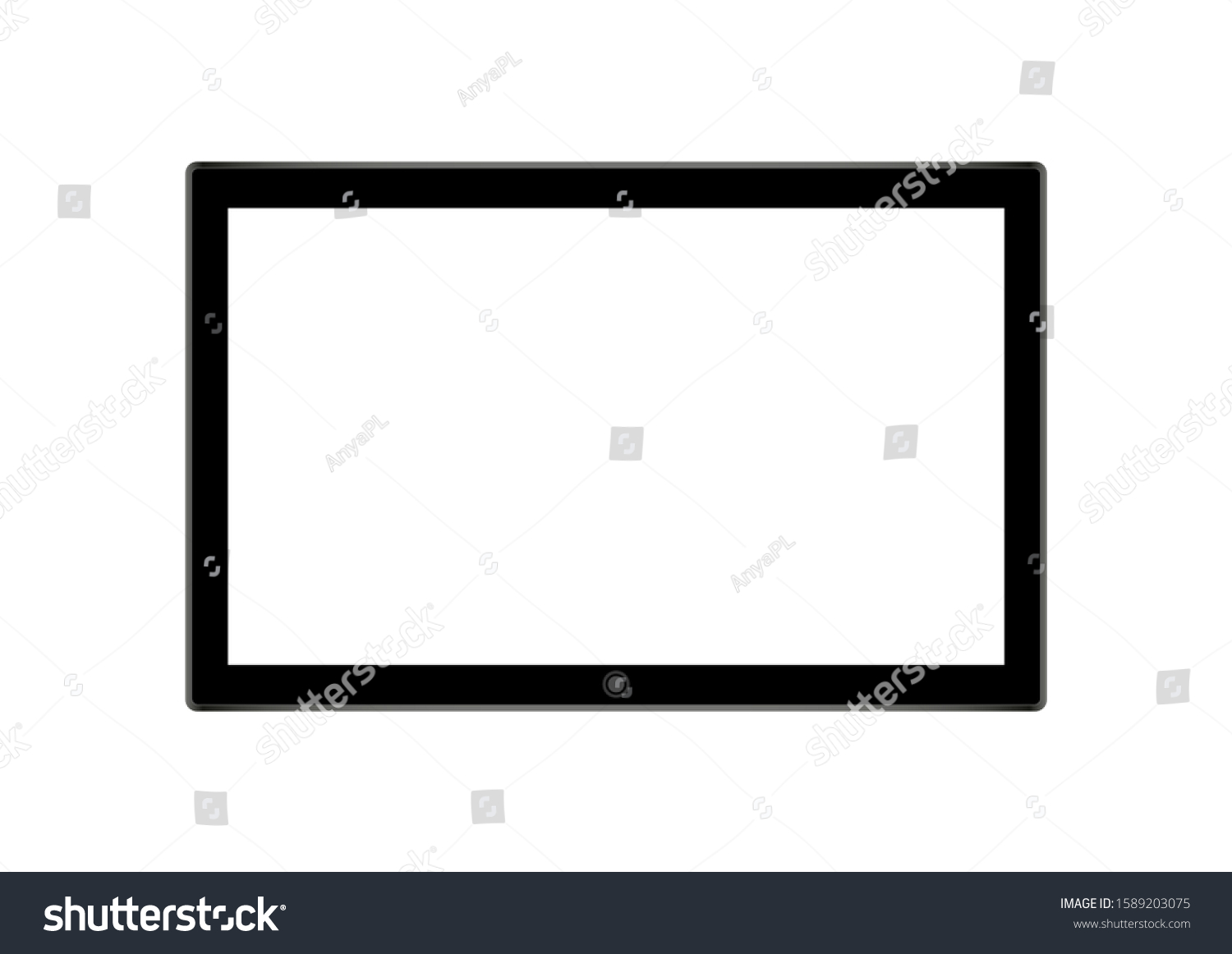 Tv Plasma Tv Screen Layout Stock Vector (Royalty Free) 1589203075