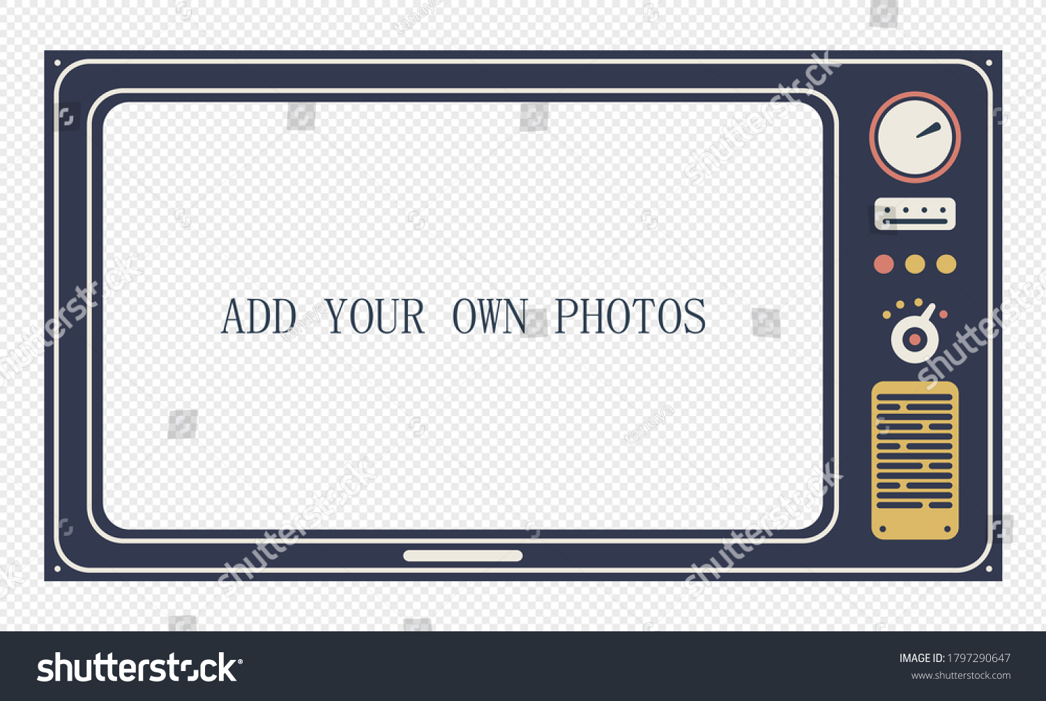 Tv Show Frame Template Transparent Background: เวกเตอร์สต็อก (ปลอดค่า ...