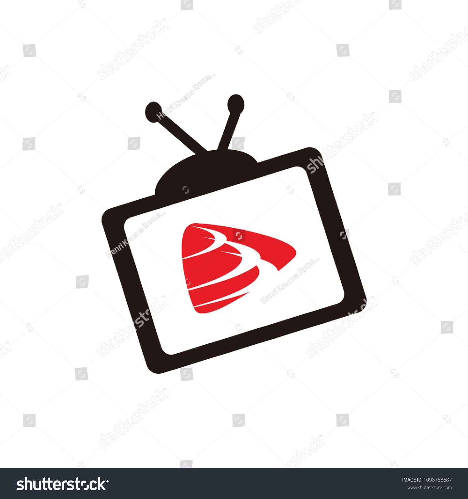 Tv Vector Logo Stock Vector (Royalty Free) 1098758687 | Shutterstock