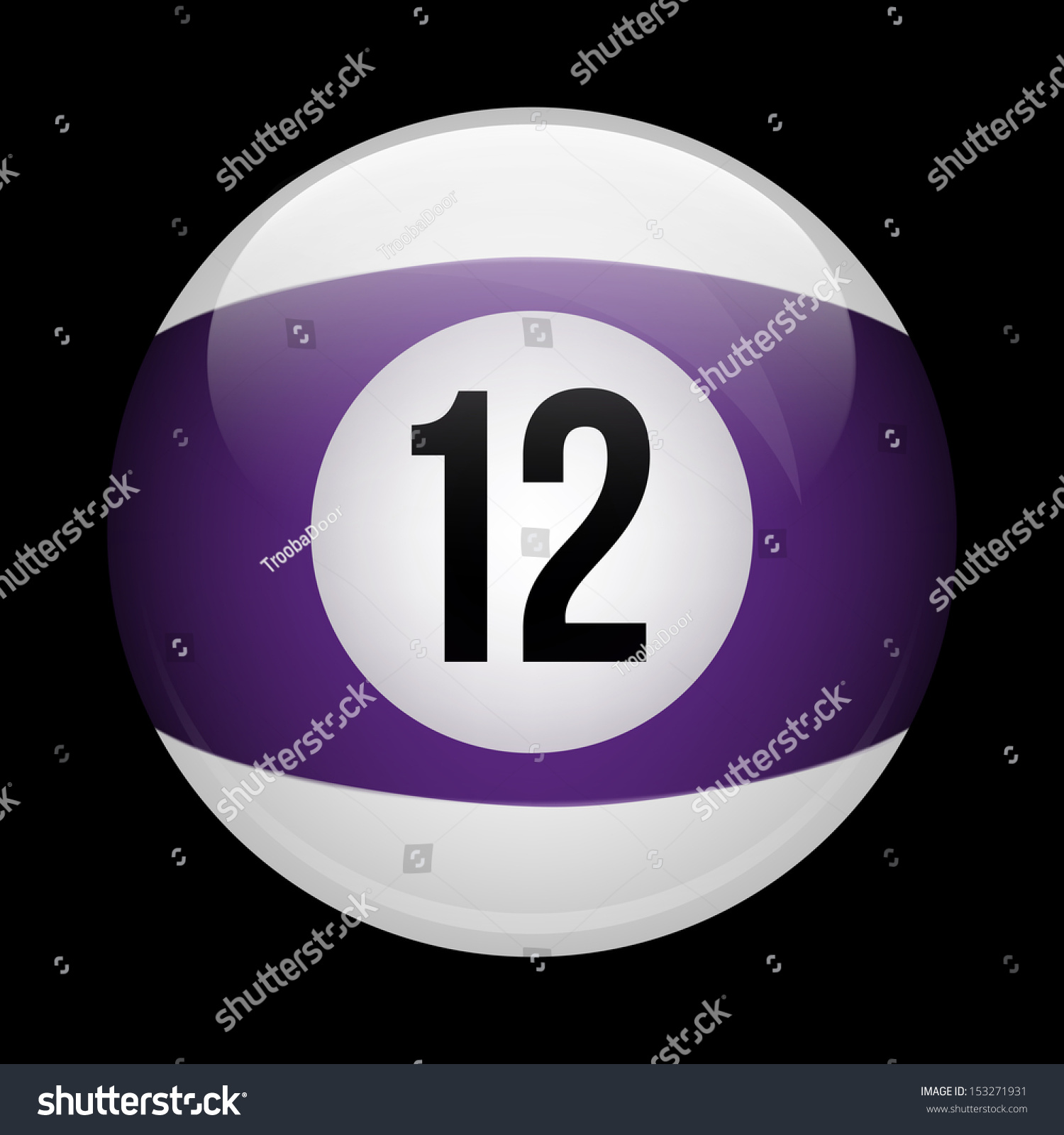 Twelve Ball Pool Stock Vector (Royalty Free) 153271931 | Shutterstock