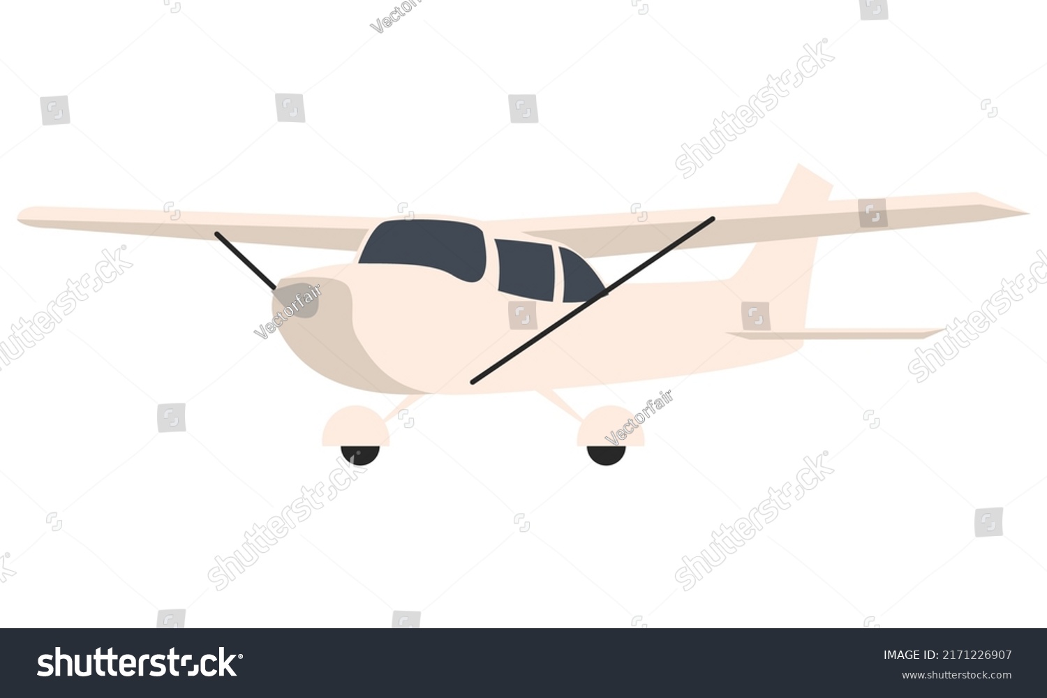 Twin Engine Plane Flying Icon Stock Vector (Royalty Free) 2171226907 ...