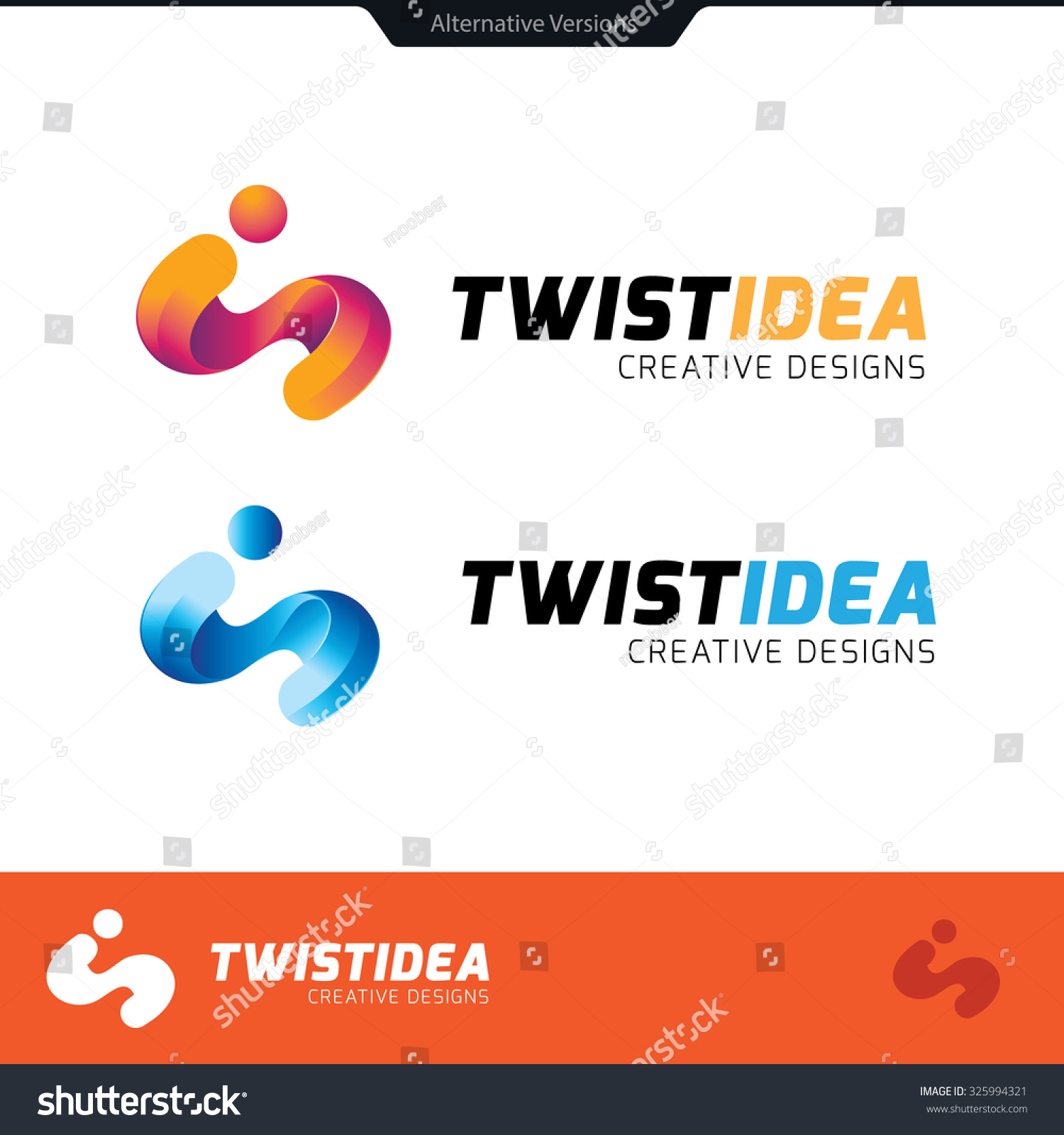 Twist Idea Logoidea Logovector Logo Template: vector de stock (libre de ...