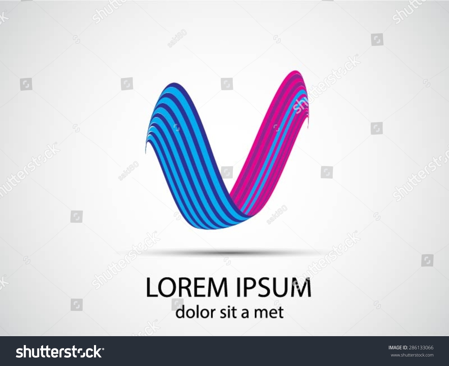 Twist Logo Design Vector Illustration: vector de stock (libre de ...