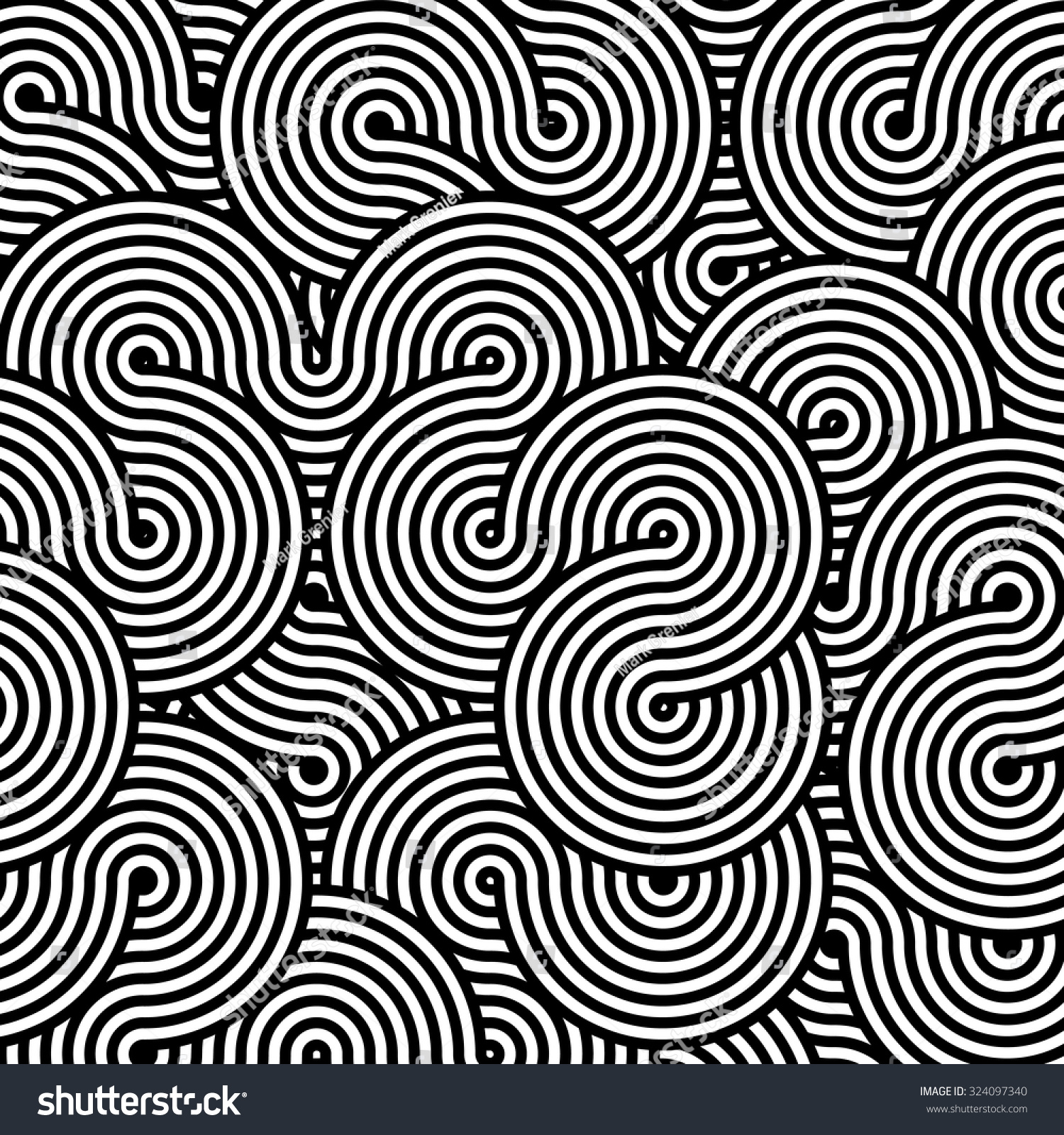 Twisty Lines Pattern Stock Vector 324097340 - Shutterstock