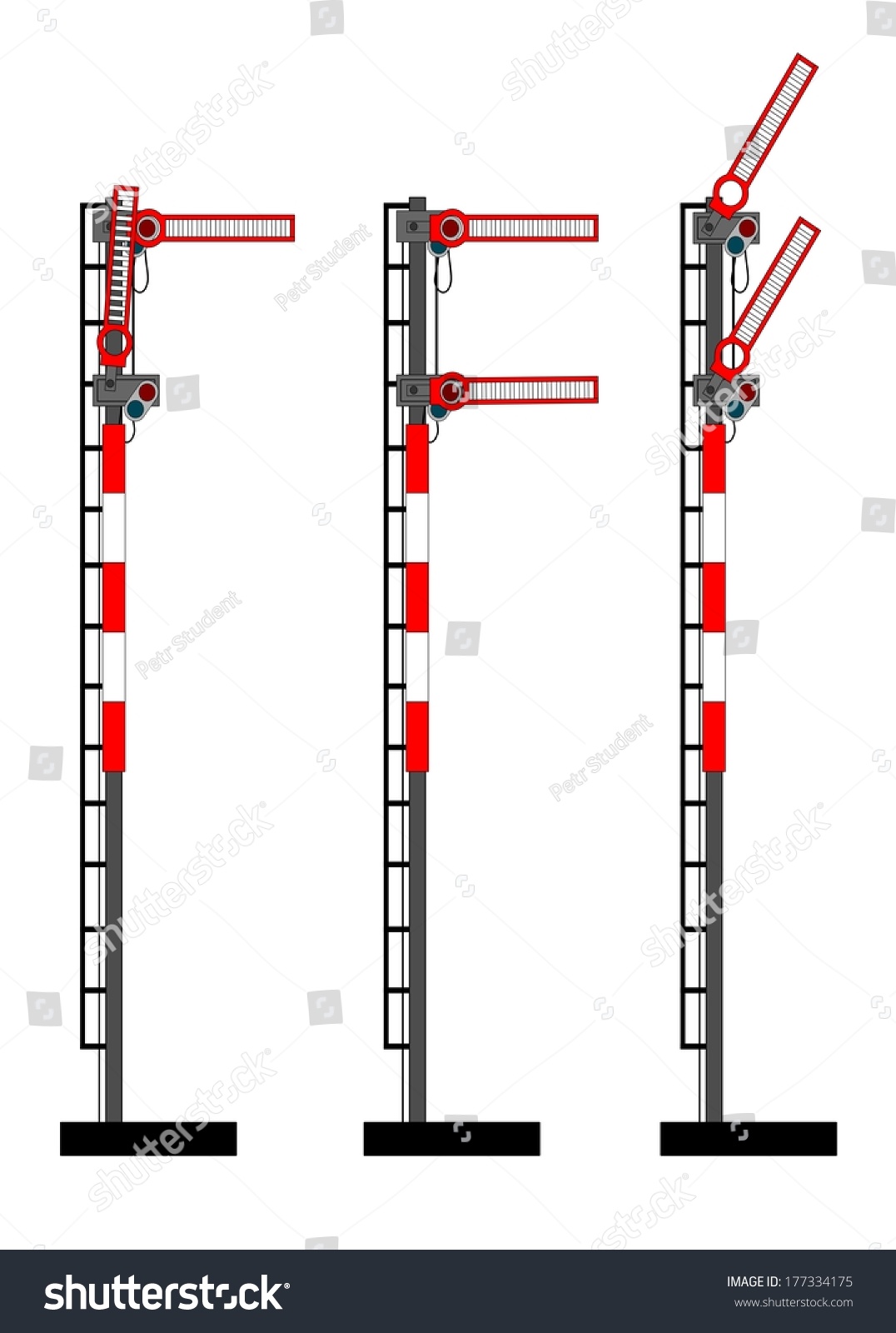 616 Mechanical railway signals Images, Stock Photos & Vectors ...