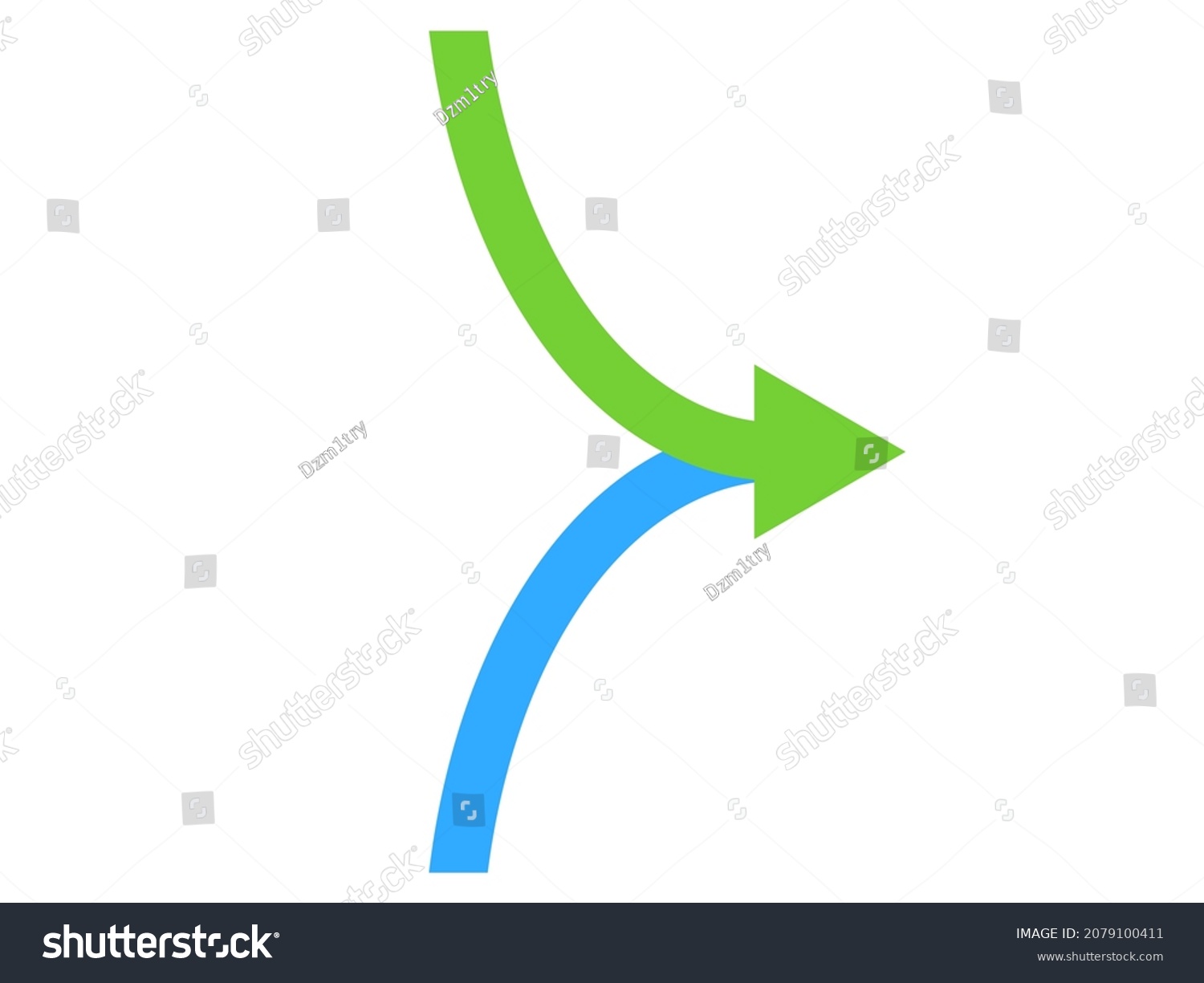 Two Arrow Merging Icon Clipart Image Stock Vector (Royalty Free) 2079100411 Two Arrow Merging Icon Clipart Image Stock Vector (Royalty Free) 2079100411