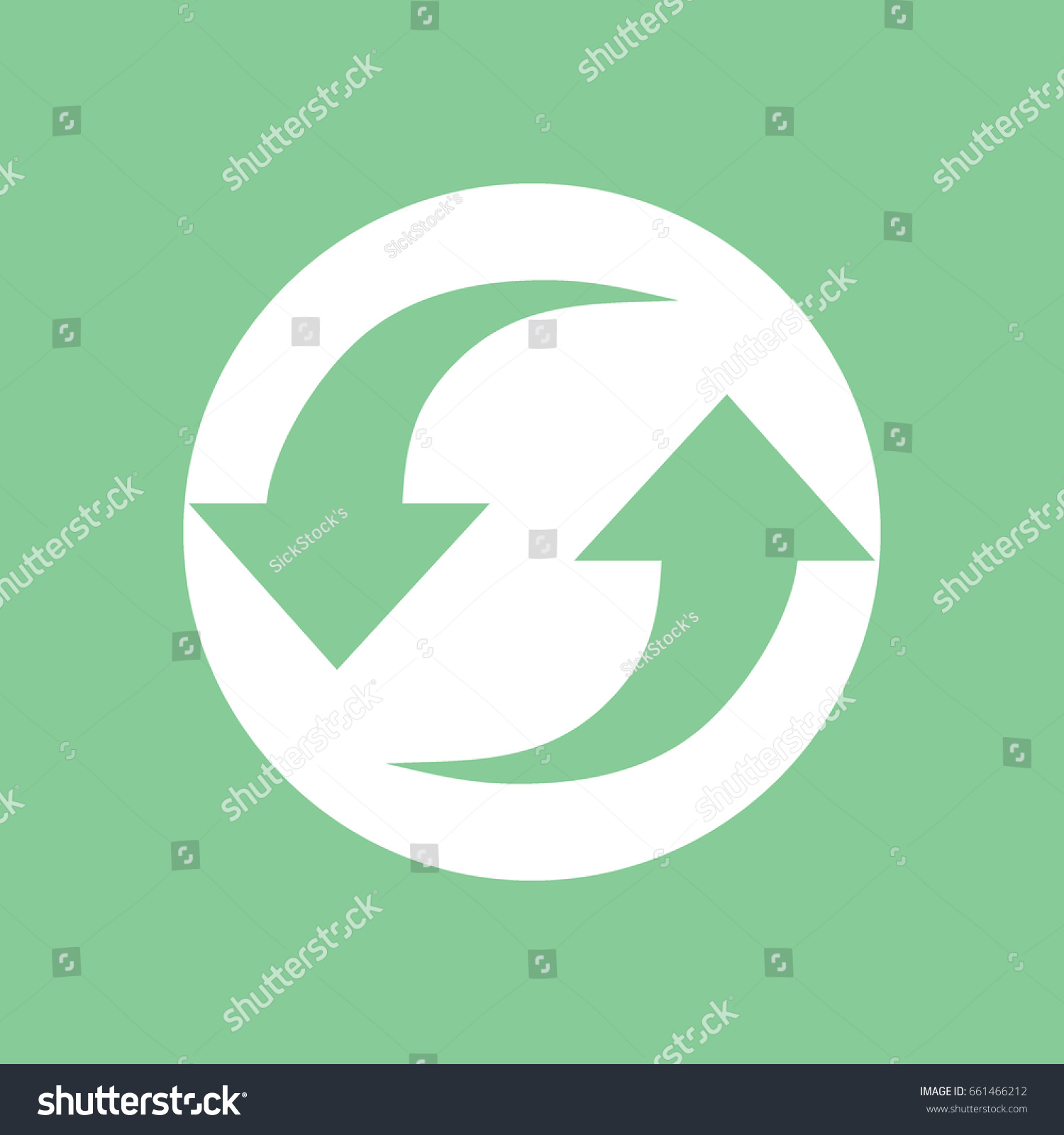Two Arrows Opposite Direction Symbol Logo Stock Vector (Royalty Free ...