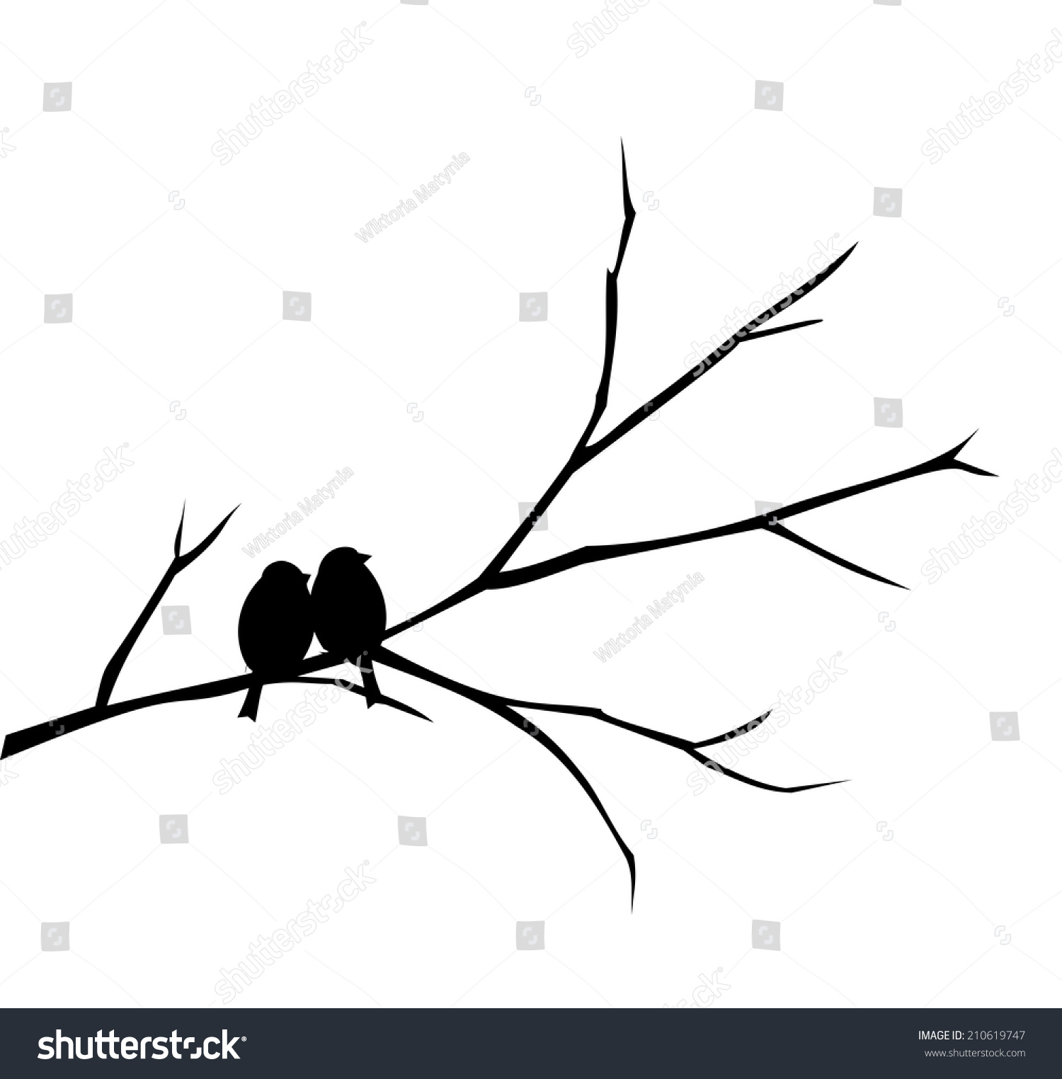 1,484 Two bird sitting on tree Stock Illustrations, Images & Vectors ...