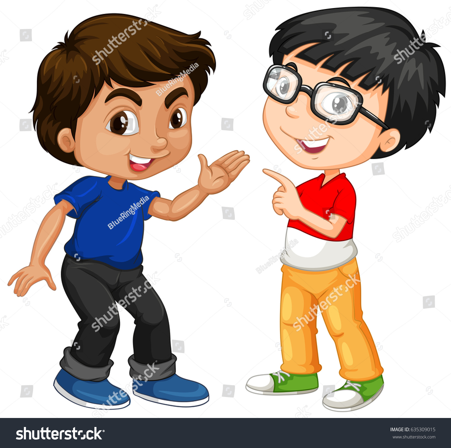 Two boys Stock Illustrations, Images & Vectors | Shutterstock