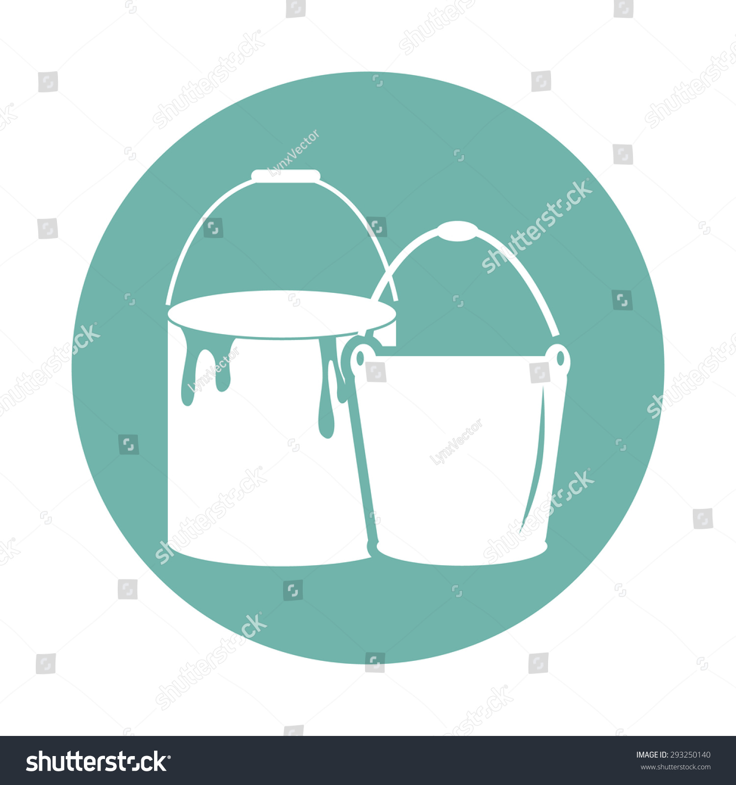 Two Bucket Icon Stock Vector (Royalty Free) 293250140 | Shutterstock