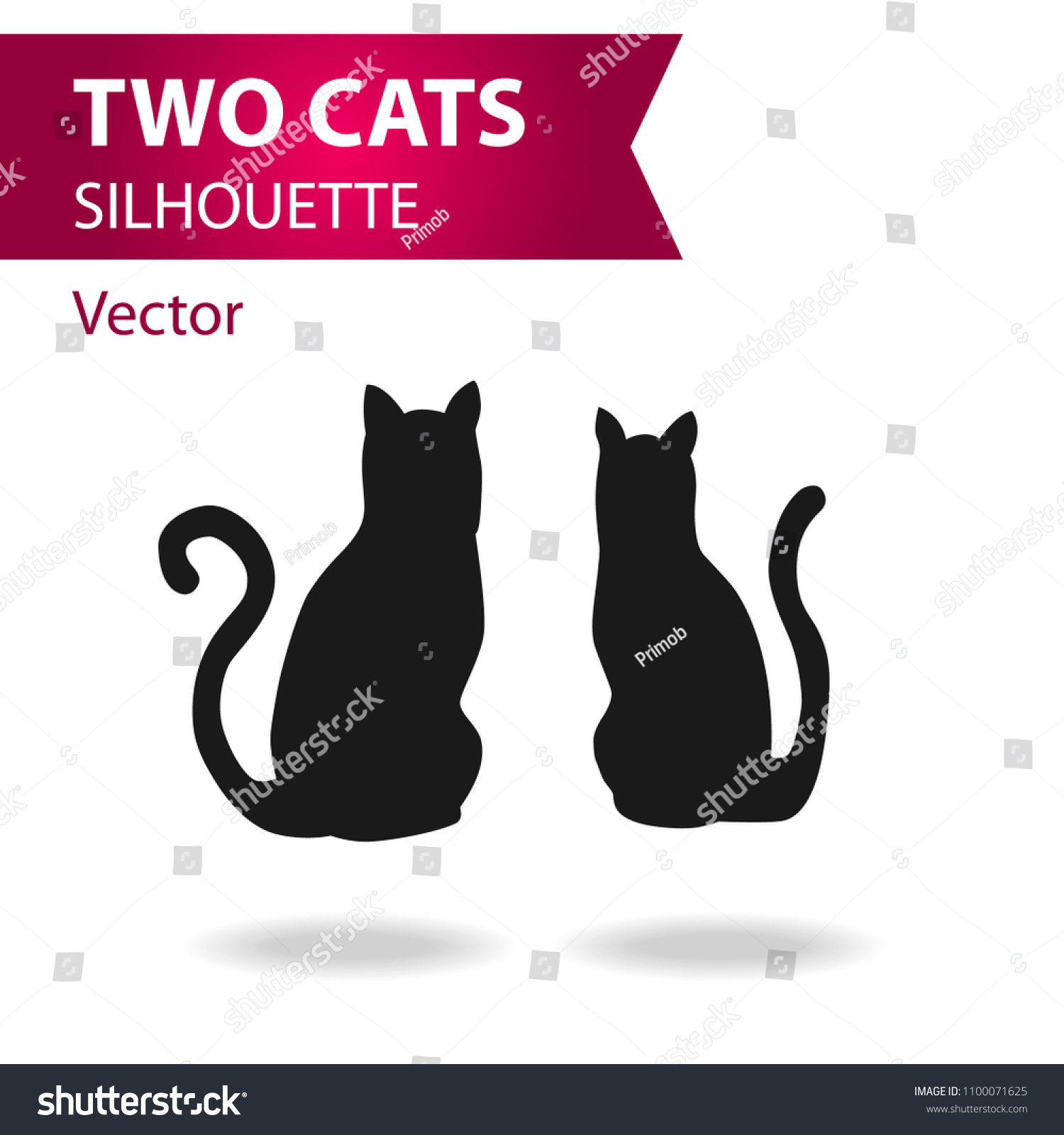 5,309 Two cats silhouettes Images, Stock Photos & Vectors | Shutterstock