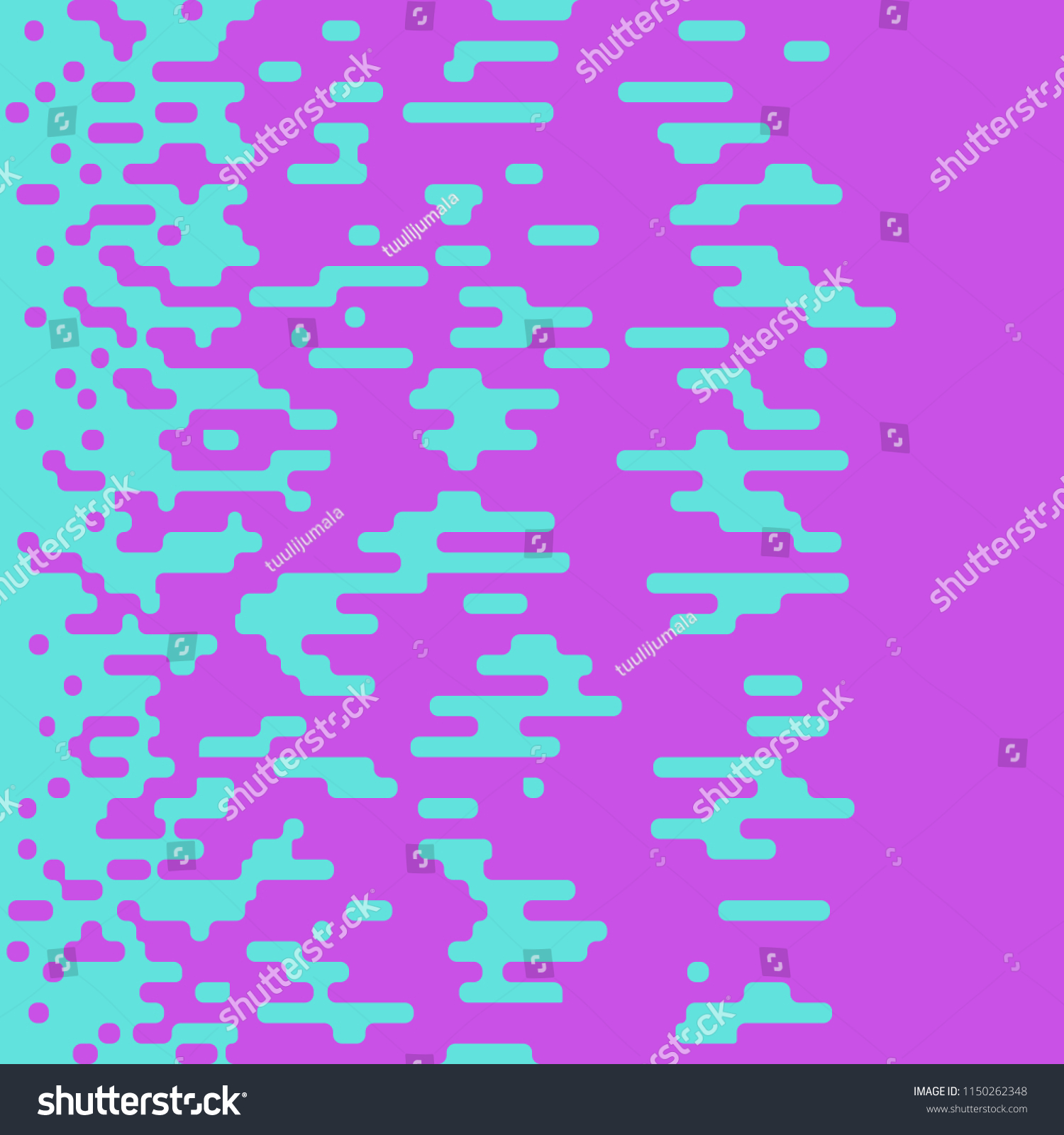 Two Color Rounded Lines Gradation Abstract Stock Vector (Royalty Free ...