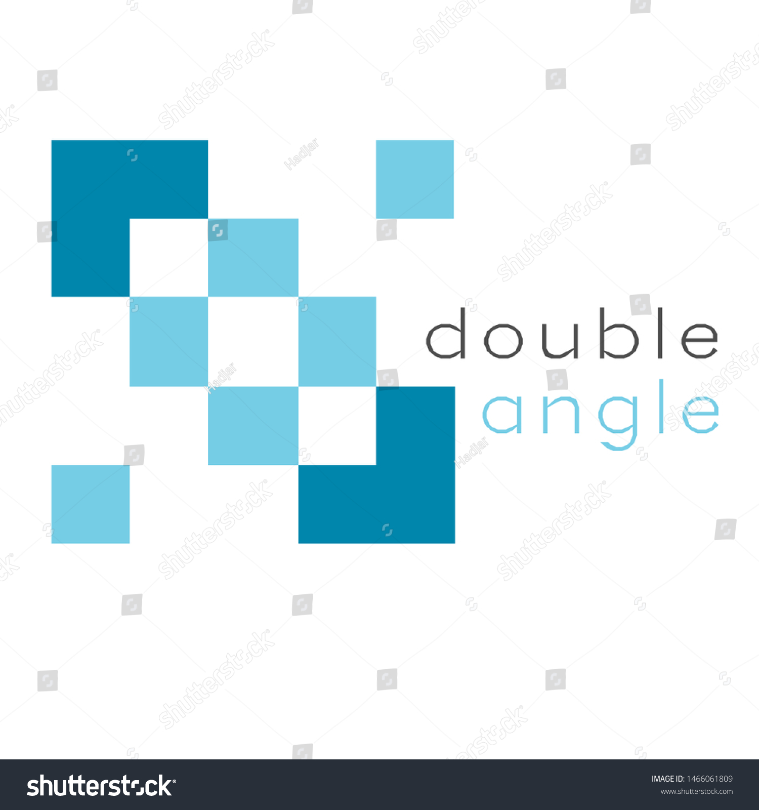 Two Corners Logo Solid Color Logo Stock Vector (Royalty Free) 1466061809