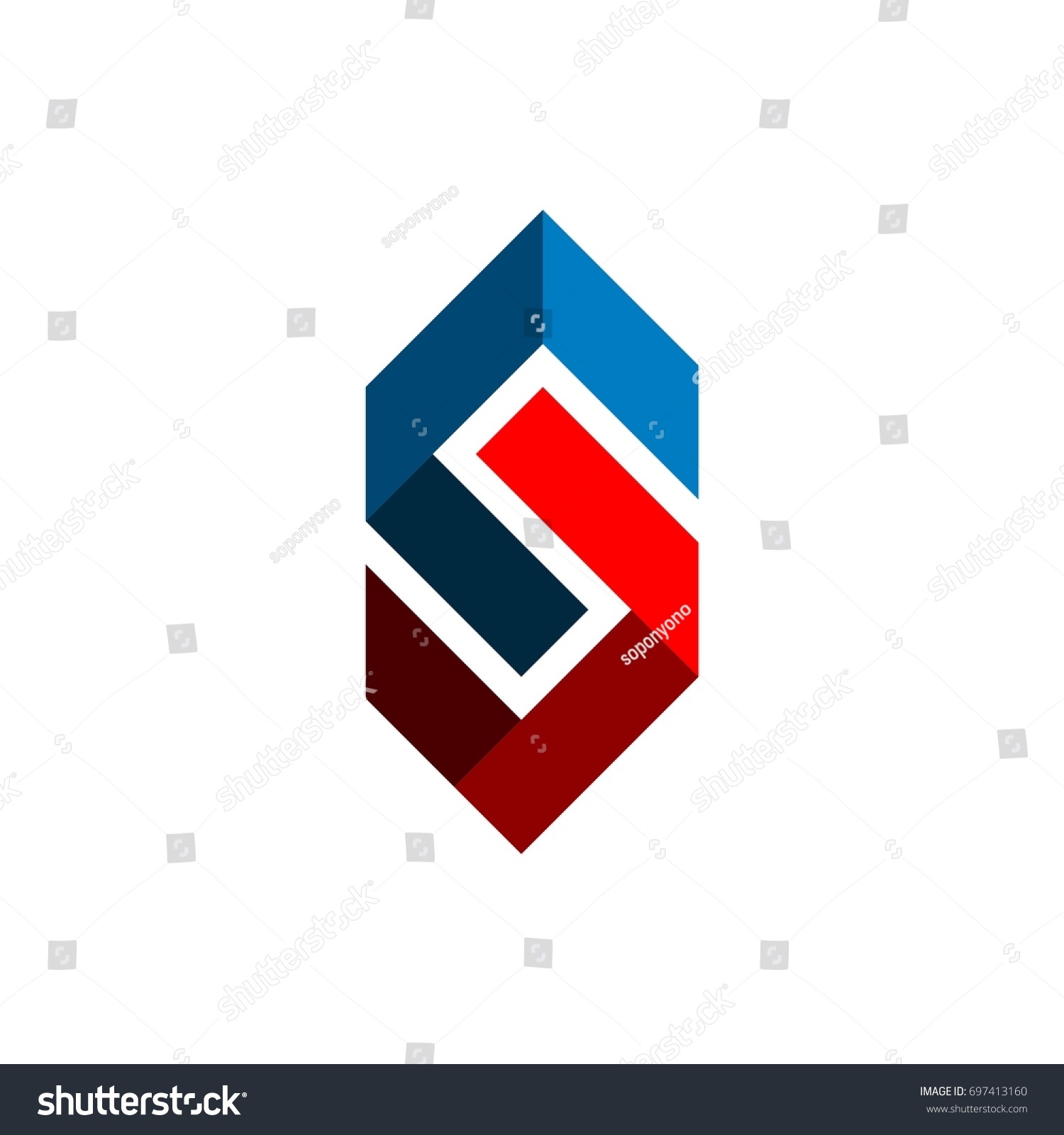 Two Diamonds Infinity Logo Template Illustration Stock Vector (Royalty ...