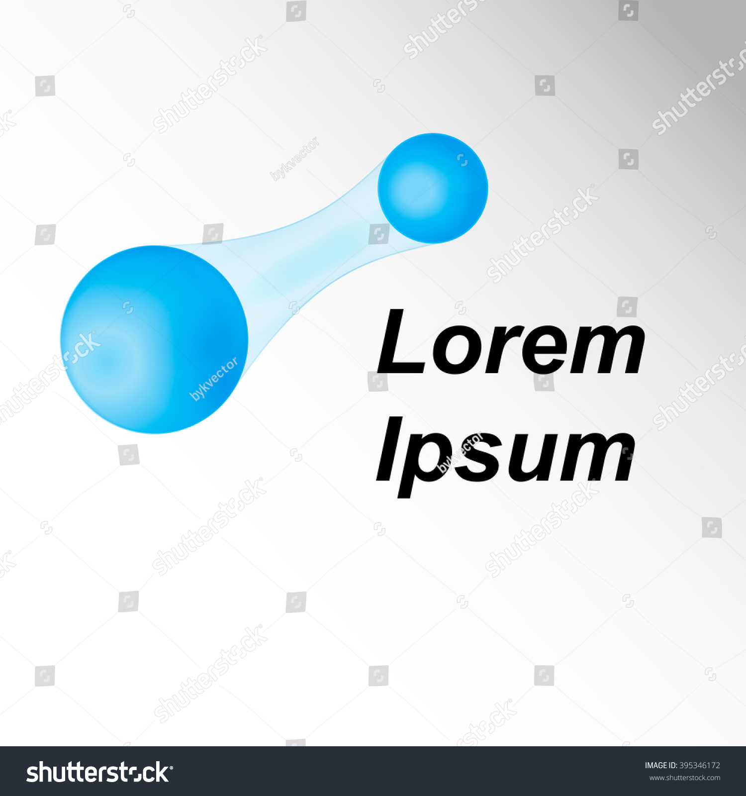 Two Divided Blue Ball Logo Stock Vector 395346172 - Shutterstock