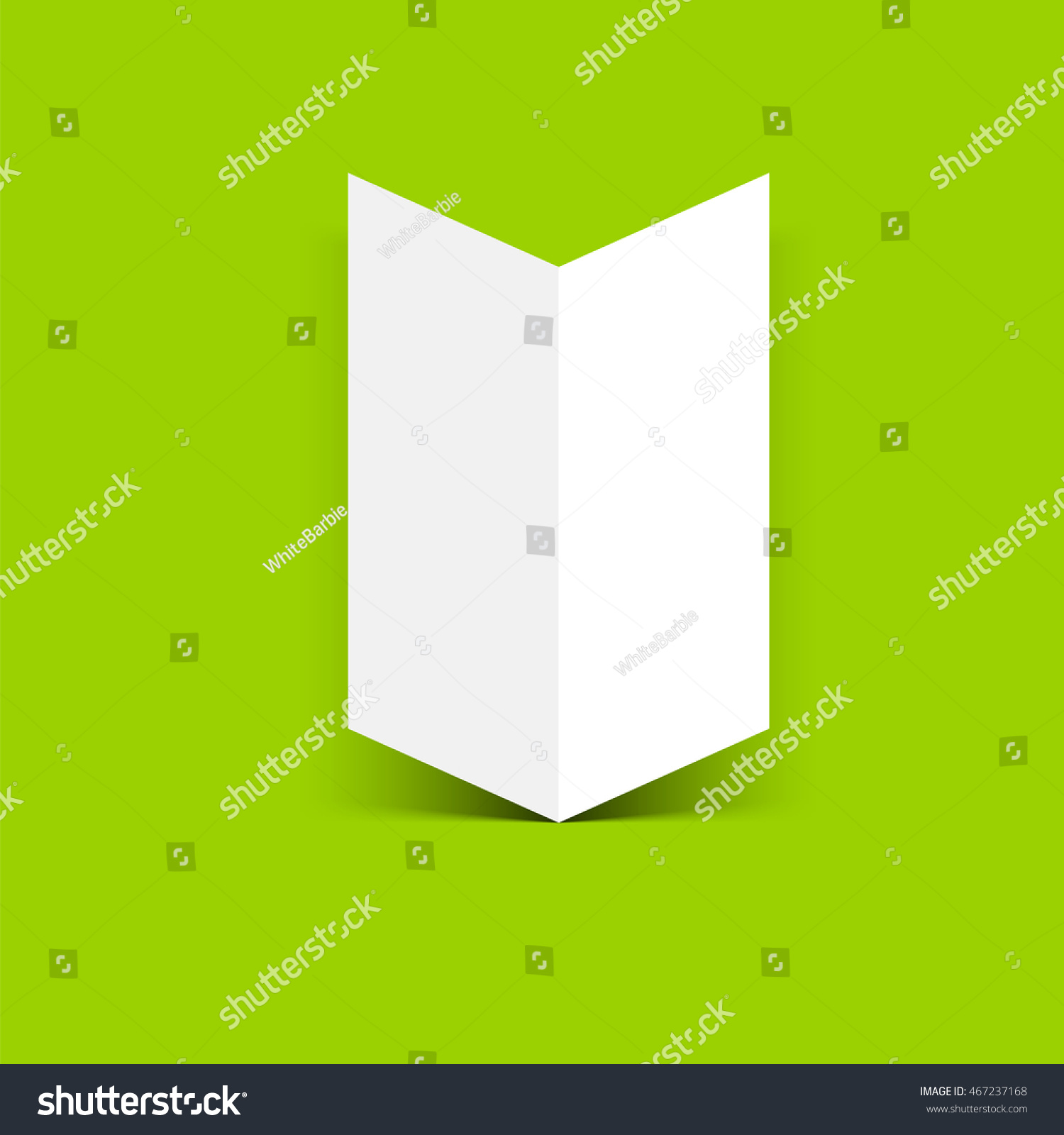 Twofold Brochure Leaflet Vector Illustration Stock Vector (Royalty Free ...