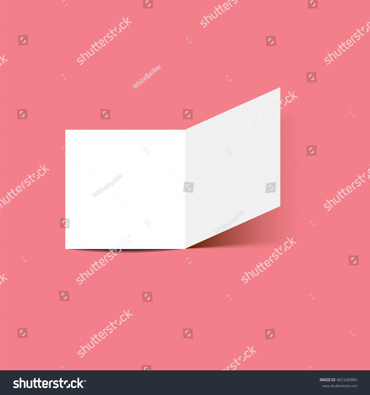 Twofold Brochure Leaflet Vector Illustration Stock Vector (Royalty Free ...