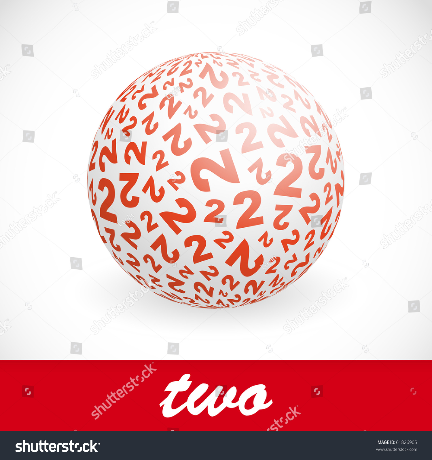 Two Globe Number Mix Vector Illustration Stock Vector (Royalty Free ...