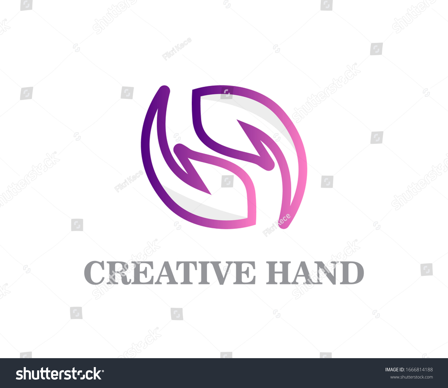 Vektor Stok Two Hand Logo Vector Hand Care (Tanpa Royalti) 1666814188 ...