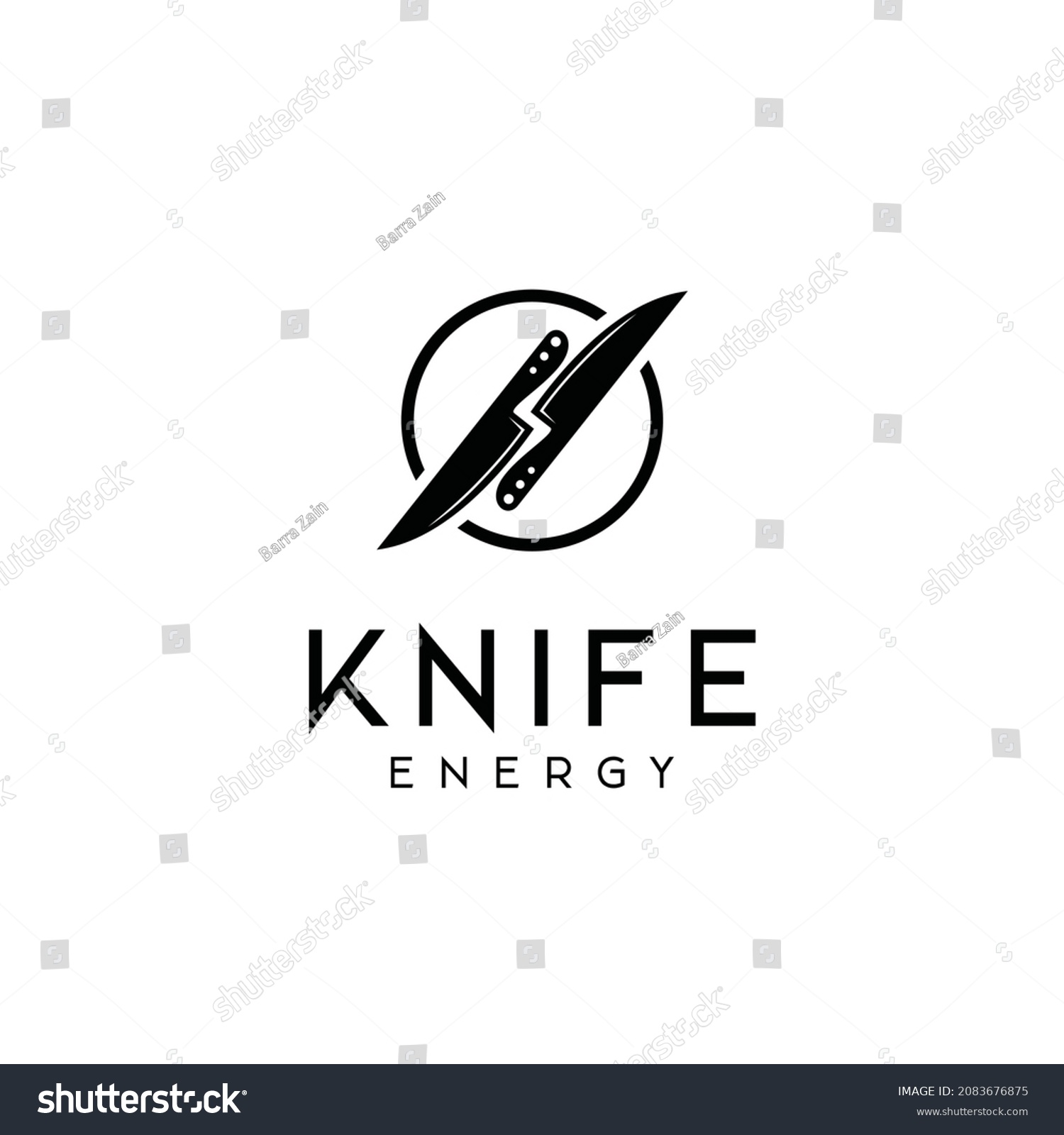 Two Knife Logo Vector Illustration: vetor stock (livre de direitos ...