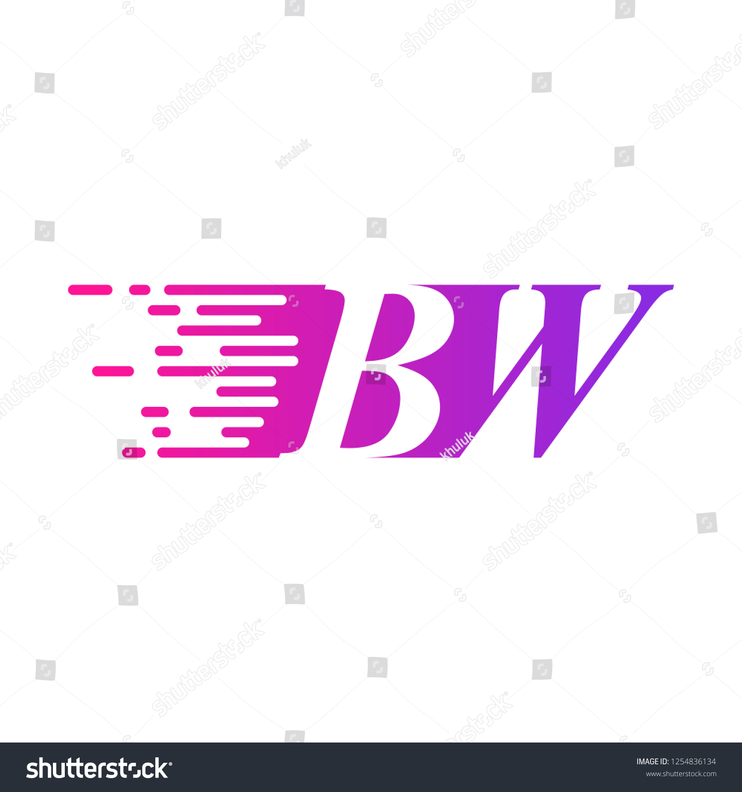 Two Letters Initials Fast Moving Logo Stock Vector (Royalty Free ...